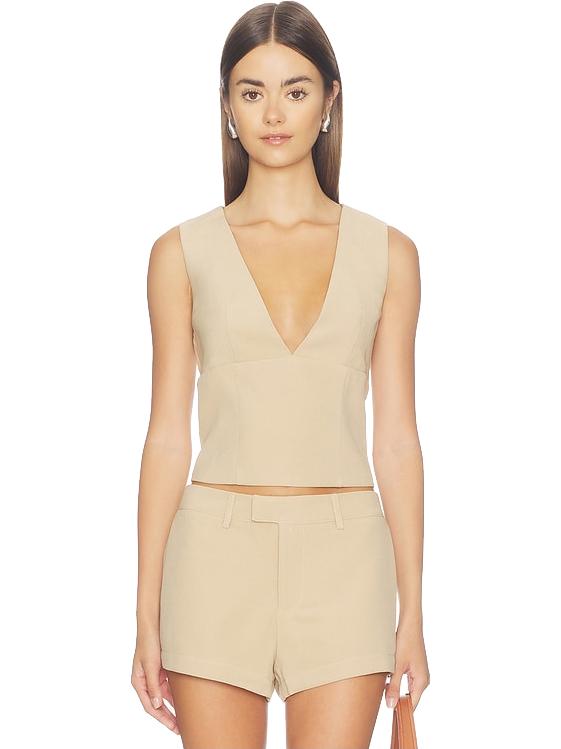 GENNY Genny Appliqué-Detail Sleeveless Blouse